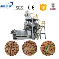 China PLC Controlled Full Production Line Dry Kibble Pet Dog Cat Food Pellet Making Machine for sale