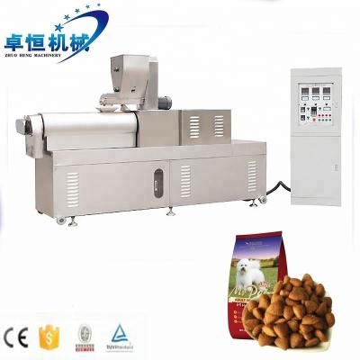 China Stainless Steel Construction Large Capacity Dry and Wet Pet Food Pellet Extruder Line for sale