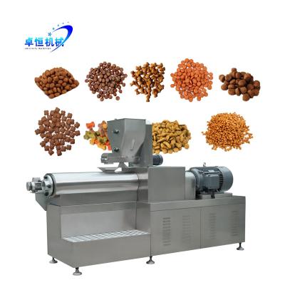 China Floating Fish Feed Mill Pellet Extruder Machine with Siemens Main Motor from Zhuoheng for sale