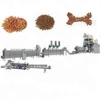 China Pet Food Manufacturing Production Line Industrial Automatic Wet Dry Fish Feed Machine for sale