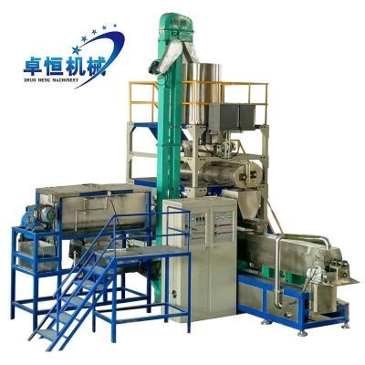 China Floating Fish Feed Pellet Machine for Twin Screw Extrusion Processing Type and Output for sale