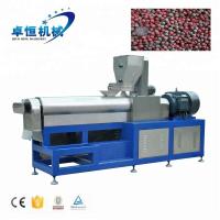 China Floating Fish Feed Pellet Machine for Twin Screw Extrusion Processing Type and Output for sale