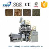 China Floating Fish Feed Pellet Machine for Twin Screw Extrusion Processing Type and Output for sale
