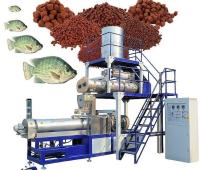 China Silvery Floating And Sinking Fish Feed Pellet Extruder Machinery With High Technology for sale