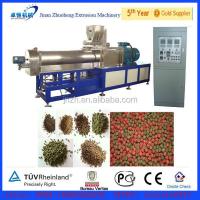China Auto CAD Layout Twin Screw Extruder for Fish Shrimp Feed Food Processing Line Plant for sale