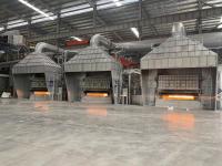 China Rectangular Aluminum Scrap Melting Furnace Fixed Type 10 Ton Furnace With Regenerative Burner for sale