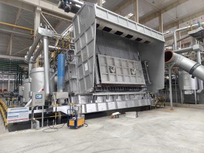 China Tilting Pouring Aluminum Melting Furnace Gas Powered Aluminum Melting Machine 20T For Billet Casting for sale