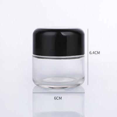 China Custom Airtight Smell Proof Glass Jar 70ml to 180ml Child Resistant Cap Honeycomb Pattern for sale