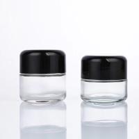 China Custom Design Smell Proof Glass Jar 70ml 180ml Child Resistant Cap Airtight Container for Flower Stash for sale