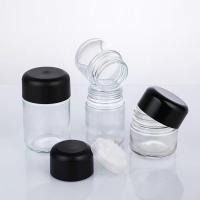 China Custom Design Smell Proof Glass Jar 70ml 180ml Child Resistant Cap Airtight Container for Flower Stash for sale