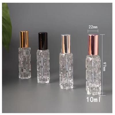 China Wholesale Empty 10ml 15ml Clear Square Glass Perfume Bottle with Fine Mist Sprayer for Cosmetic Packing for sale