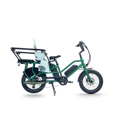 China 48V 250W Brushless Motor 20 Inch Dual Battery Cargo Electric Delivery Bike 30km/h for sale