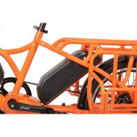 China Family E-Cargo Electric Bike 20 Inch Wheels 80km Range Dual 36V 13Ah Batteries for sale