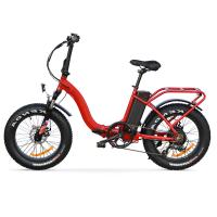 China Customized 36V 500W 20 Inch Foldable Electric Bike 7 Speed Fat Tyre E Bike for sale