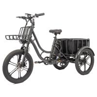 China Electric Fat Tire Delivery Tricycle 48V 500W Motor 20x4.0 Tires Disc Brake for sale
