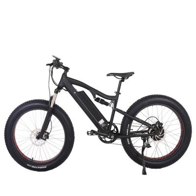 China Customized Electric Bicycle 48V 500W Full Suspension E Bike 26 Inch 13AH Down Tube Battery for sale