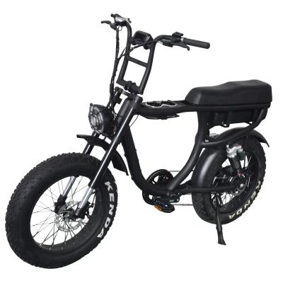 China 48V 20Ah Rear Carrier Battery Electric Moped Utility E-Bike 500W Full Suspension 7 Speed for sale