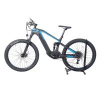China Carbon Fiber Electric Mountain Bike 48V 500W Mid Drive Motor with Color LCD Display for sale