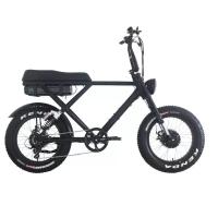 China 48V 20Ah Electric Fat Bike 500W Rear Hub Motor Full Suspension 20 Inch E Bike for sale