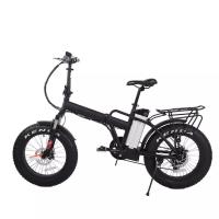 China 20 Inch 4.0 Fat Tire Foldable E-Bike 48V 750W Electric Motor End Folding Design for sale