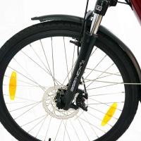 China Hidden Battery Electric Road Bike 26 Inch 48V 13Ah Aluminium Alloy Suspension Fork 7 Speed for sale