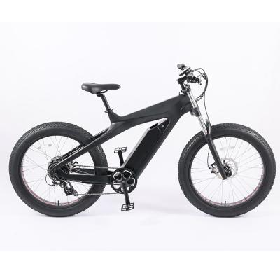 China 750W Carbon Fiber Enduro Electric Mountain Bike 26 Inch 48V 13Ah for sale