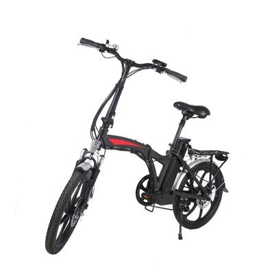 China 26 Inch Folding Electric Bike 36V 12.8Ah Lithium Battery Aluminum Alloy Frame for sale