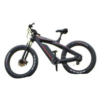 China Two Seat Electric Bike Kontax ES750 26inch Fat Tire Carbon Fiber E Bike 48V 750W for sale