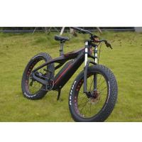 China Two Seat Electric Bike Kontax ES750 26inch Fat Tire Carbon Fiber E Bike 48V 750W for sale