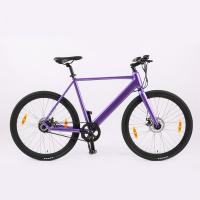 China 36V 9.6Ah Rear Hub Motor Electric Bicycle Purple E-bike for Smooth Commuting on Highway Road for sale