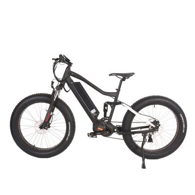China 48V 1000W Mid Drive Electric Bike 26 Inch Fat Tire 7 Speed Disc Brake 30-50km/h for sale