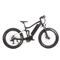 China 48V 1000W Mid Drive Electric Bike 26 Inch Fat Tire 7 Speed Disc Brake 30-50km/h for sale
