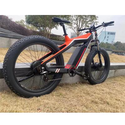 China 26 Inch Carbon Fiber Electric Bike 750W Bafang Motor 48V 13Ah Fat Tire Ebike for sale