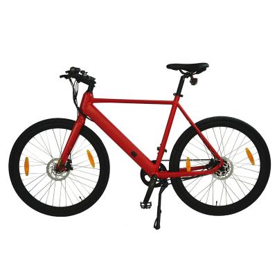 China EU 250W Electric Road Bike 700C Belt Drive eBike with 36V 9.6Ah Integrated Battery LCD Display for sale