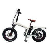 China Portable Folding Electric Bike 48V 12.8Ah Lithium Battery Aluminum Alloy Frame 26 Inch Fat Tire for sale