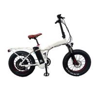 China Portable Folding Electric Bike 48V 12.8Ah Lithium Battery Aluminum Alloy Frame 26 Inch Fat Tire for sale