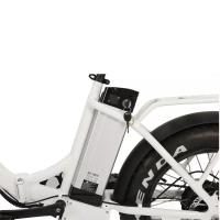 China Portable Folding Electric Bike 48V 12.8Ah Lithium Battery Aluminum Alloy Frame 26 Inch Fat Tire for sale