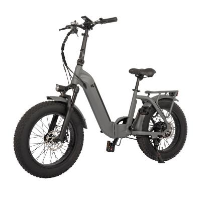 China 20x4.0 Fat Tire Electric Folding Bike 48V 250W Bafang Motor 7 Speed Shimano for sale