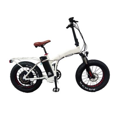 China 20 inch Snow Fat Tire Electric Bike 48V 12.8Ah Lithium Battery Aluminum Alloy Frame for sale
