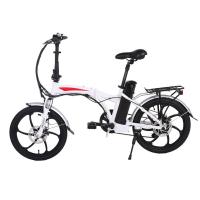 China Foldable Electric Bike 36V 12.8Ah Lithium Battery Torque 30-50 Nm Aluminum Alloy Frame for sale