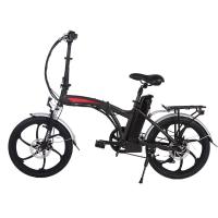 China Foldable Electric Bike 36V 12.8Ah Lithium Battery Torque 30-50 Nm Aluminum Alloy Frame for sale