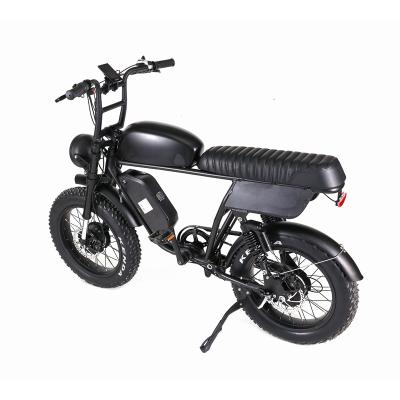China Electric Dirt Bike for Adults 48V 750W 1000W Dual Motor Lithium Battery Retro E Bike for sale