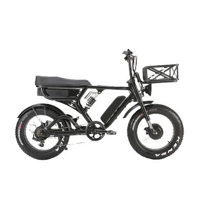 China 26 Inch Electric Bike 1000W Bafang Mid Drive Motor 48V 20Ah Battery Full Suspension E Bike for sale