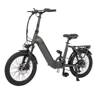 China 48V 10Ah Electric Folding Bike 20 Inch Aluminum Alloy Frame Shimano 7 Speed Ebike for sale