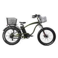 China 750W Electric Beach Cruiser Bike 48V 13Ah Lithium Battery Fat Tire Chubbie for sale