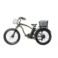 China 750W Electric Beach Cruiser Bike 48V 13Ah Lithium Battery Fat Tire Chubbie for sale