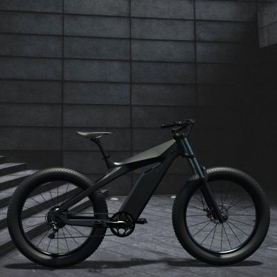 China 48V 750W Electric Fat Bike 26 Inch Carbon Fiber Cruiser with 13Ah Samsung Battery for sale