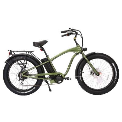 China Electric Beach Cruiser Bike 750W Motor 48V 13Ah Lithium Battery Fat Tire Chopper Hub Motor for sale