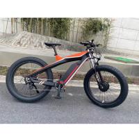 China 48V 750W Rear Hub Motor Full Suspension Carbon Fiber Frame MTB Electric Bicycle 80Nm Torque for sale