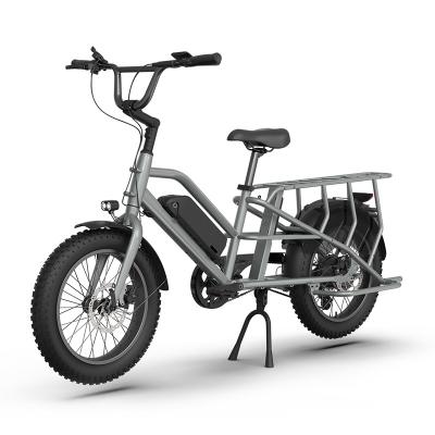 China 48V 750W Electric Cargo Bike for Adults Two Seat Max Speed 50km/h for sale